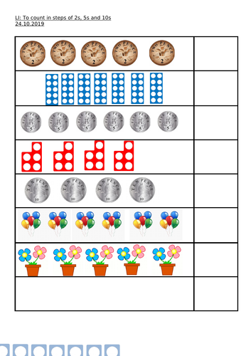 Counting in 2s, 5s and 10s | Teaching Resources