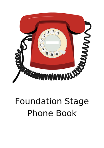 EYFS character phone book | Teaching Resources