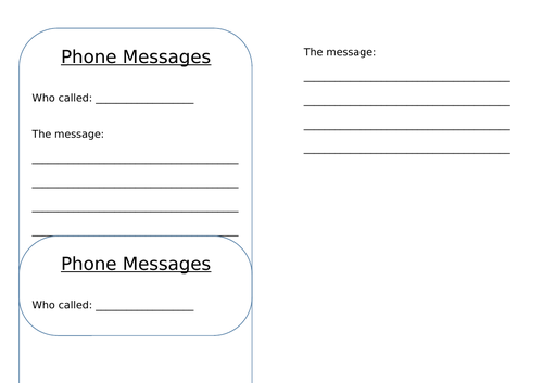 EYFS character phone book | Teaching Resources