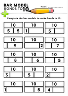 Bar Model: Numbers Bonds to 10 | Teaching Resources