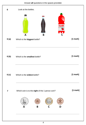 AQA Entry Level Maths Assessment - Geometry | Teaching Resources