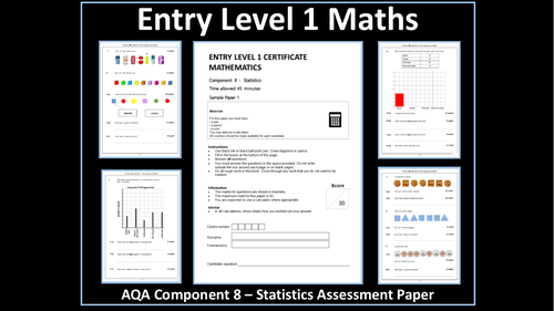 AQA Entry Level Maths Assessment - Statistics | Teaching Resources