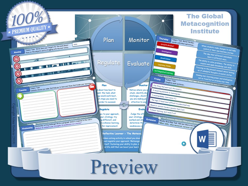 Tutor Time / Form Time - Printable Workbook [Metacognition, Learning ...