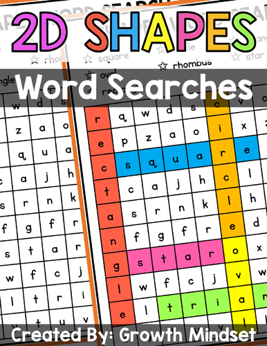 Shapes Word Search | Teaching Resources