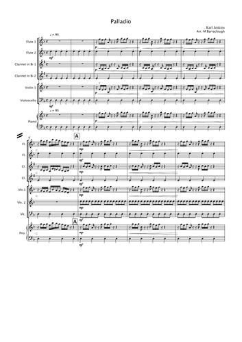 Palladio - For School Ensemble, parts, conductor score & guide audio ...
