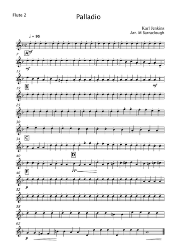 Palladio - For School Ensemble, parts, conductor score & guide audio ...