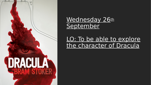 Dracula Scheme of Work KS4 *Usborne Text* | Teaching Resources