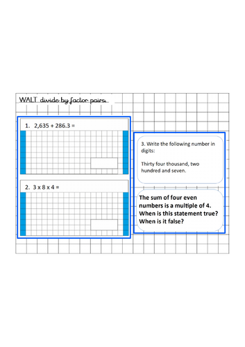 Division by factor pairs | Teaching Resources