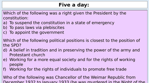 The Basic Law of the FRG | Teaching Resources