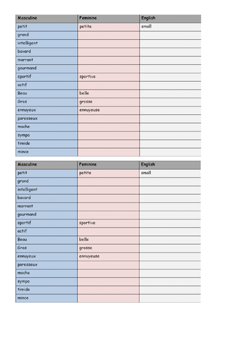 Personality and intensifiers y7 French | Teaching Resources