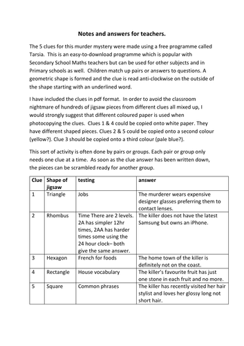 French Murder Mystery 2 - A Musical Death | Teaching Resources