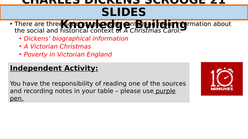 ENGLISH CHARLES DICKENS SCROOGE 21 SLIDES | Teaching Resources
