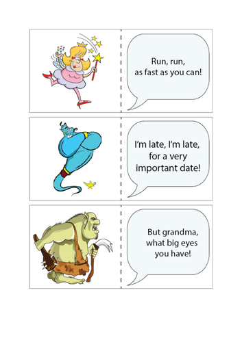 'Once said in a Fairytale' Dominoes | Teaching Resources