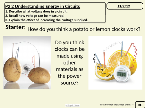 KS3 Physics AQA P2 Electromagnets - V, R and I - 8 PPTs, 8 WS and 8 MS ...