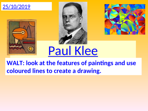 Paul Klee ~ A Complete Unit of Work related to this artists work ...