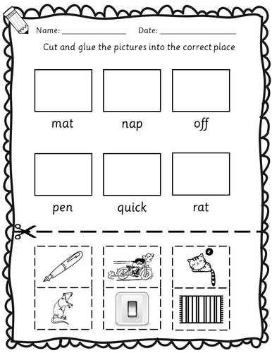Reception/Year 1/Kindergarten - RWI set 1 phonics 'I can read' workbook ...