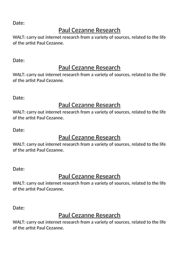 Art ~ Still Life ~ Paul Cezanne ~ A Complete Unit of Work | Teaching ...