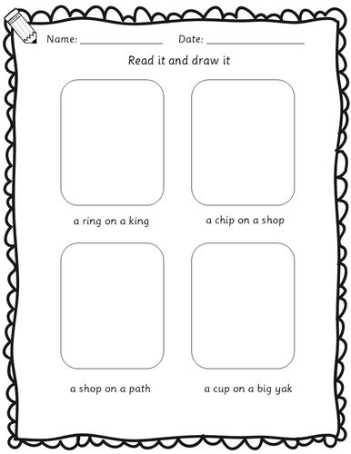 Year 1 / Reception - RWI phonics set 1 'I can read and write' workbook ...