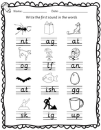 Year 1 / Reception - RWI phonics set 1 'I can read and write' workbook ...