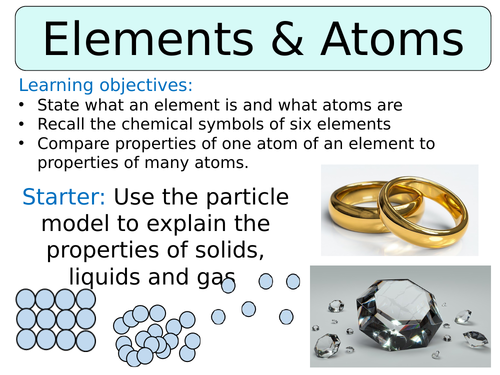 NEW KS3 ~ Year 7 ~ C2 Elements, Atoms & Compounds | Teaching Resources