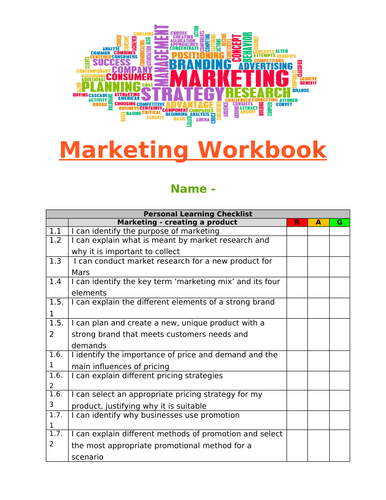Marketing Bundle - KS3 / KS4 | Teaching Resources