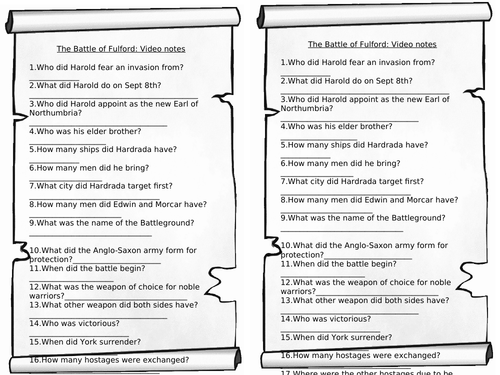 1066: Who Won at Stamford Bridge? | Teaching Resources