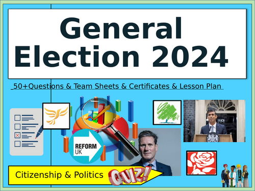 2024 General Election Politics Quiz | Teaching Resources