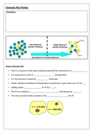 Osmosis A Level Biology | Teaching Resources