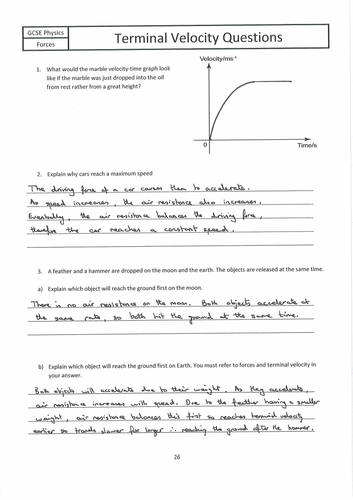 Terminal Velocity | Teaching Resources