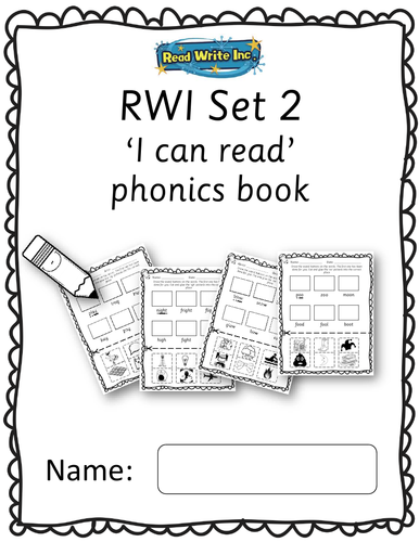 Reception / Year 1 /Year 2 - RWI phonics set 2 'I can read' workbook ...