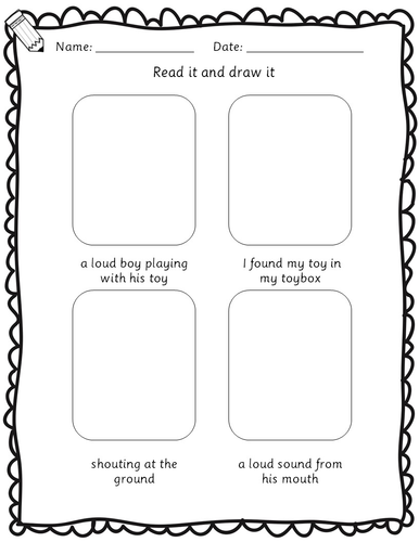 Reception / Year 1 /Year 2 - RWI phonics set 2 'I can read and write ...