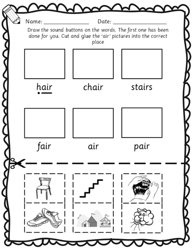 Reception / Year 1 /Year 2 - RWI phonics set 2 'I can read and write ...