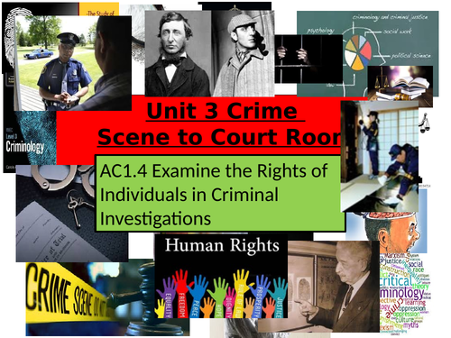 Criminology (New Spec)Unit 3 Crime Scene to Court Room AC1.4 Rights in ...