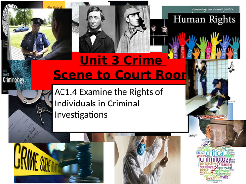 Criminology (New Spec)Unit 3 Crime Scene to Court Room AC1.4 Rights in ...