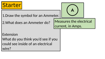 AQA GCSE Electricity Lesson 02 - Current, Charge and Q=Ixt | Teaching ...