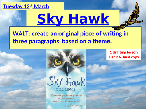 Sky Hawk by Gill Lewis ~ Ready-to-use lessons for Chapters 20 - 41 ...