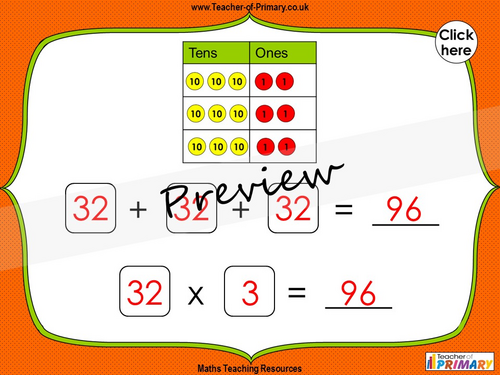 Introducing Multiplying 2-Digits by 1-Digit - Year 3 | Teaching Resources