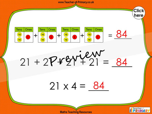 Introducing Multiplying 2-Digits by 1-Digit - Year 3 | Teaching Resources