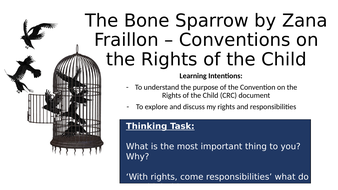 The Bone Sparrow lesson 1 - Convention on the Rights of the Child ...