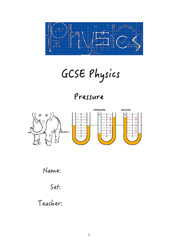 GCSE Pressure Topic | Teaching Resources