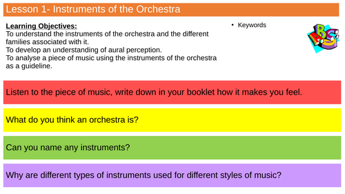 Instruments of the orchestra | Teaching Resources