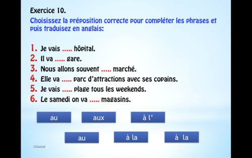 French – Places in the Town / En Ville. | Teaching Resources