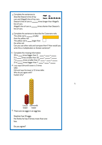 White Rose Year 3 Mastery Multiplication and Division V2 | Teaching ...