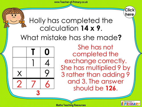 Multiplying 2-Digits by 1-Digit - Year 3 | Teaching Resources