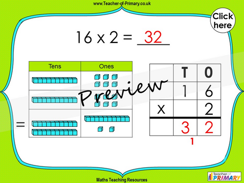 Multiplying 2-Digits by 1-Digit - Year 3 | Teaching Resources