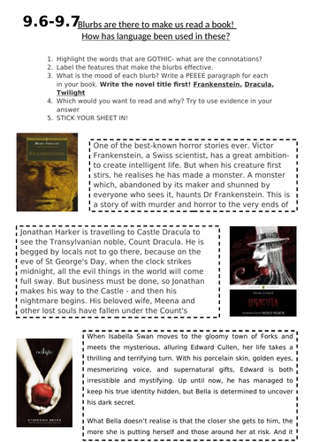 KS3 Introduction to Gothic Literature | Teaching Resources