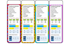 Fractions Bookmark | Teaching Resources
