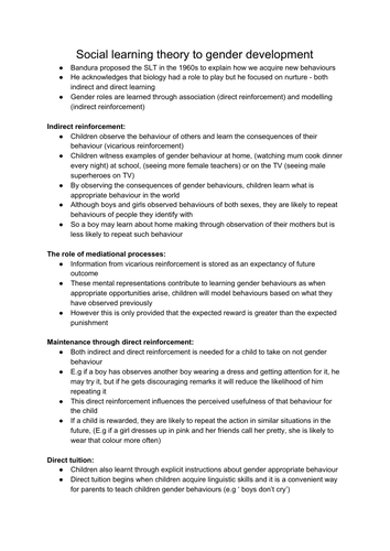 A level psychology revision notes | Teaching Resources