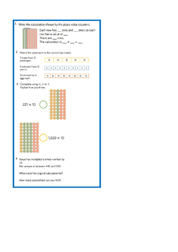 Year 4 White rose multiplication Mastery | Teaching Resources
