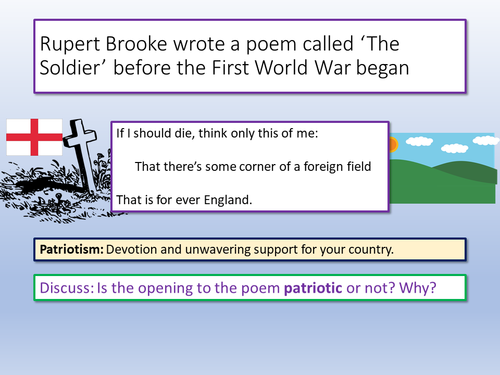 War Poetry The Soldier | Teaching Resources